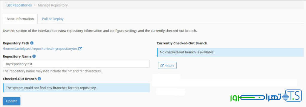 آموزش استفاده از Git Version control tool در cPanel